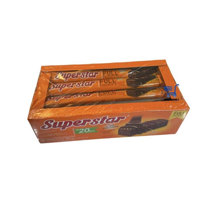 Superstar Triple Chocolate Wafer Box Isi 20 pcs | Lazada Indonesia