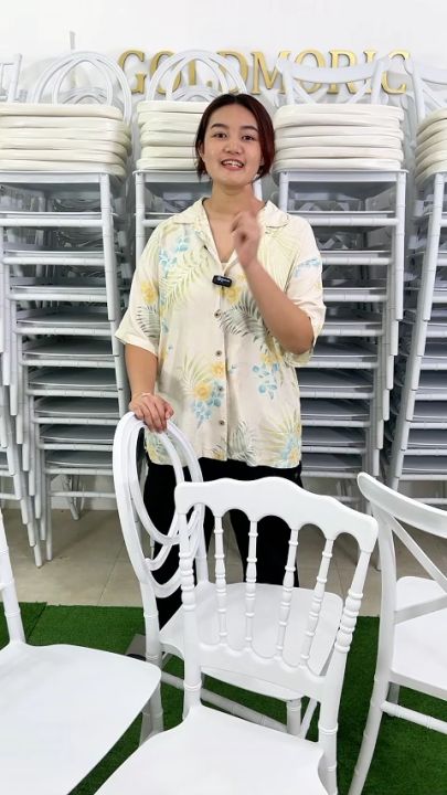 Goldmoric เก้าอี้พลาสติก รูปแบบ Phoenix เก้าอี้จัดเลี้ยง เจ้าหญิง รุ่น ...