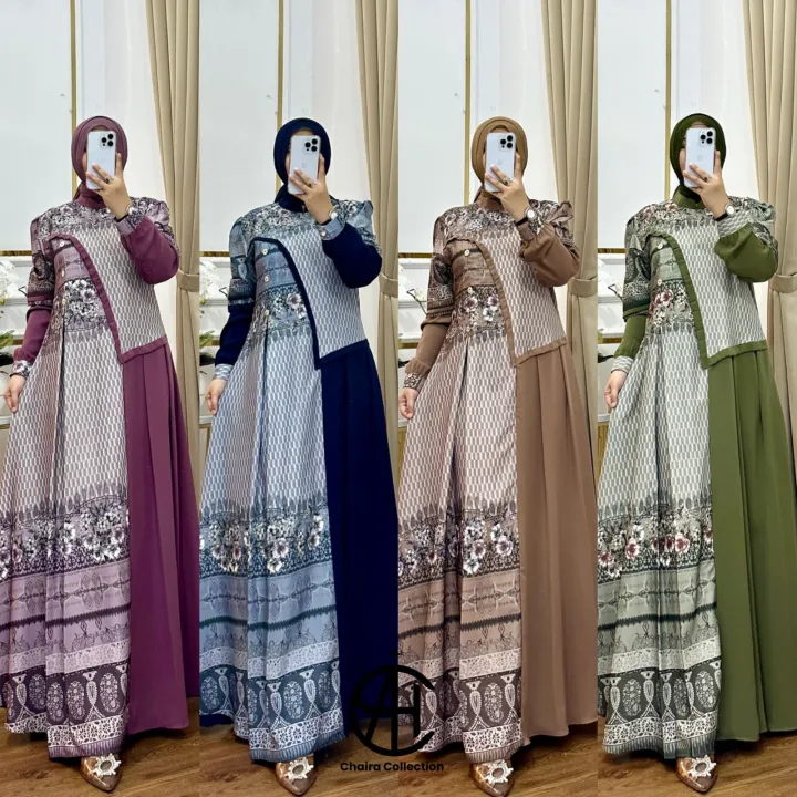 GAMIS VIRAL TERBARU 2026 gamis simpel terbaru syifaa dress motif 2026 ...