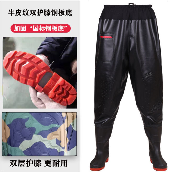 Thickened Half-Body Fishing Overalls Men's Outdoor Camping Travel Gear ...