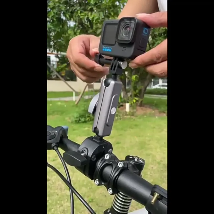 Motorcycle Bicycle Handlebar Mount Crab Claw Clamp Pipe Mount Dji Action 5 Pro / Insta360 X5 ...