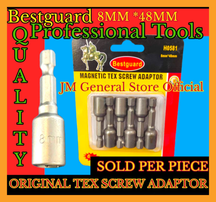 8MM TEK SCREW ADAPTOR ORIGINAL 8mmx48mm BESTGUARD Per piece/ Original ...
