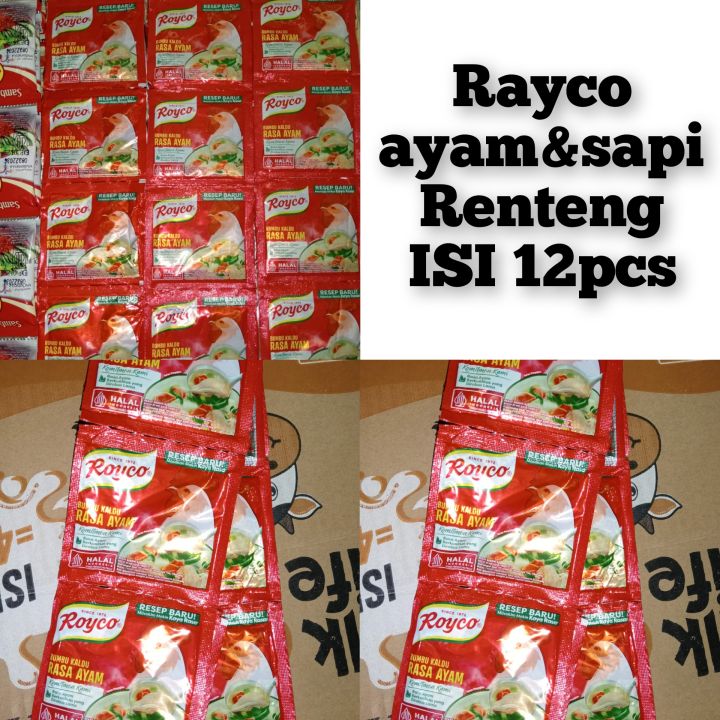 Rayco renteng ISI12pcs (1 renteng) #rayco ayam #rayco sapi #rayco kaldu ...