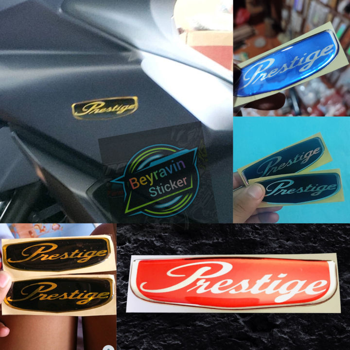 STICKER EMBLEM PRESTIGE TIMBUL 3D | Lazada Indonesia