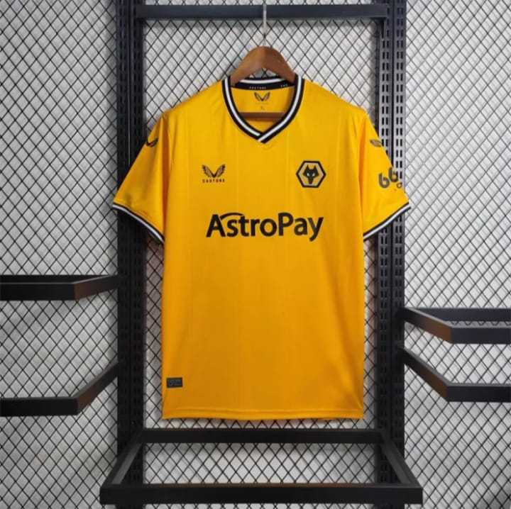 JERSEY WOLVERHAMPTON HOME NEW 2024 IMPORT BAJU JERSEY BOLA 23 24 2023 ...