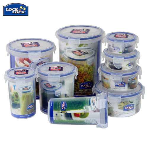 Lock＆Lock round Multi-Capacity Food Storage Box Fresh-Keeping Container ...