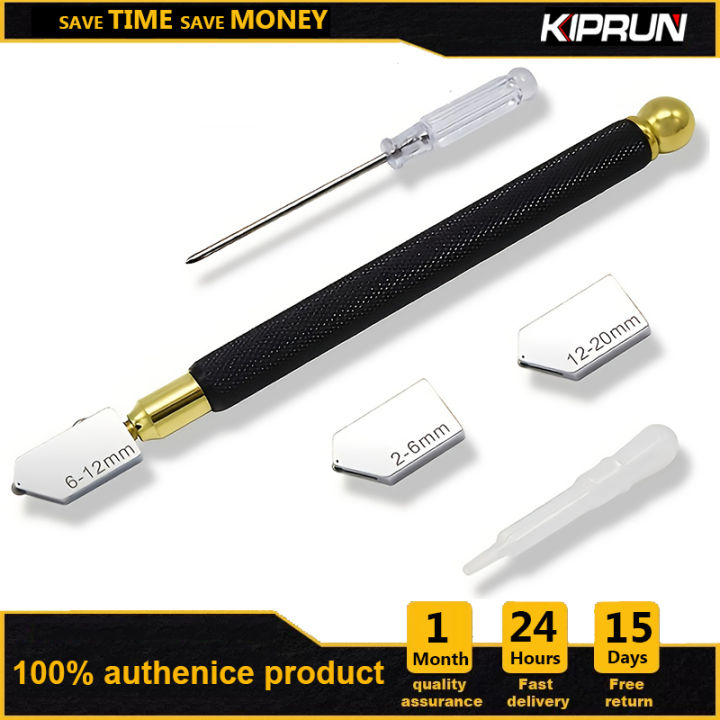 KIPRUN Glass Cutter Kit, 2mm-20mm Professional Cutting Head, Aotomatic ...