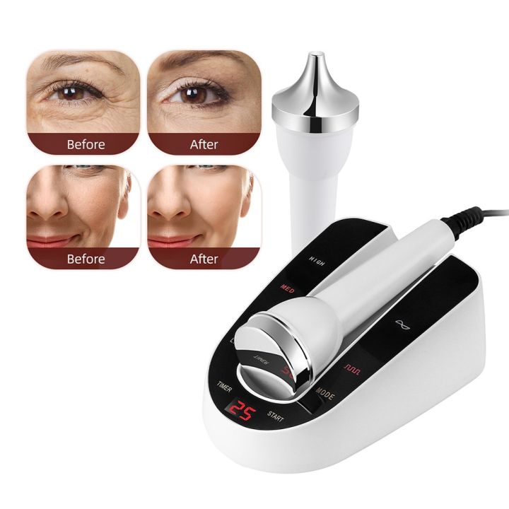 2-IN-1 Ultrasonic Facial Machine Ultrasound Face and Eye Lifting ...