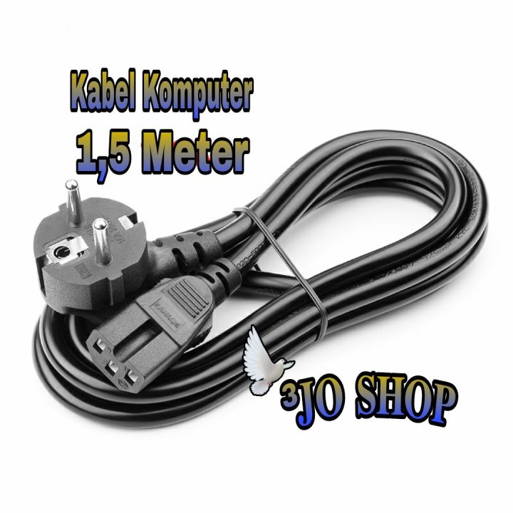 Kabel Power komputer CPU power supply PC 3 lubang/kabel mejikom ...