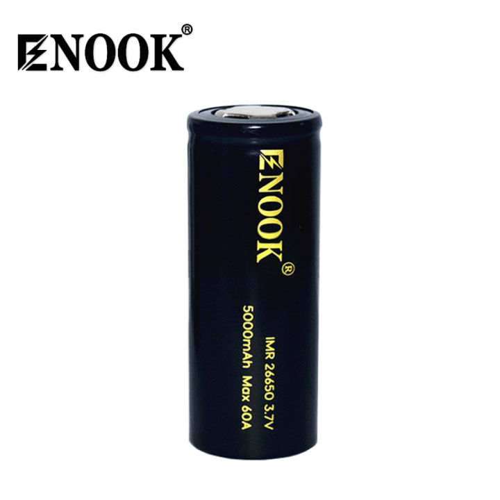 ENOOK Rechargeable Battery 26650 5000mAh 3.7V Li-ion Discharger 60A ...
