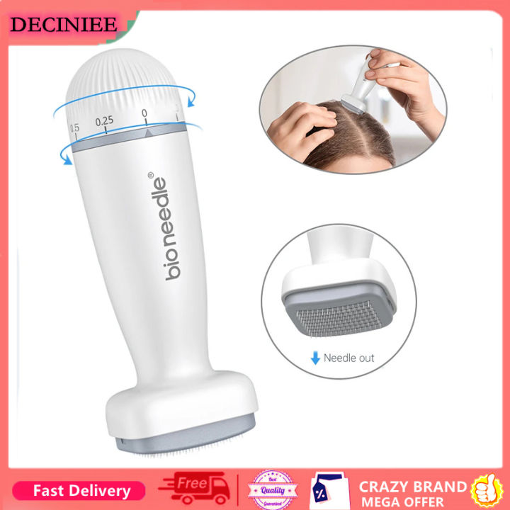 New Adjustable Bio120 Pin Derma Stamp Micro Hair Regrowth Derma Roller ...