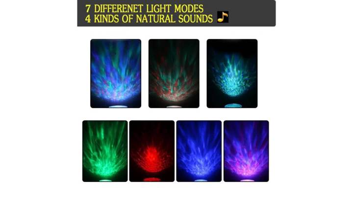 Projektor Gelombang Laut Estink, 12 Lampu Projektor Lampu Langit LED ...