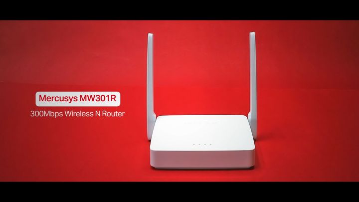 Mercusys MW301R 300Mbps Wireless N Router 5dBi Fixed Omni Directional Antennas IPv6 & IPTV Easy ...