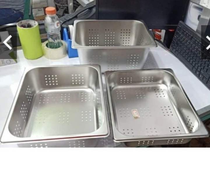 Stainless steel perforated food pan 1/2 | Lazada PH
