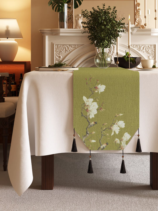 YINSHANG | New Chinese Style Table Runner Elegant Zen Decor | Lazada