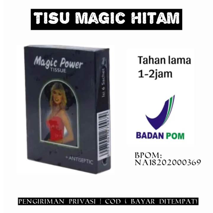 Tissue/Tisu Super Magic Power dengan Antiseptic Murah Kemasan Hitam ...