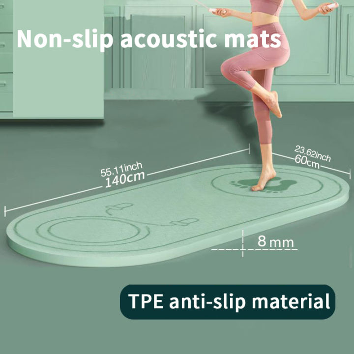 LAYOTO TPE 8MM Non Slip TPE Skipping Mat Sports Training Fitness ...