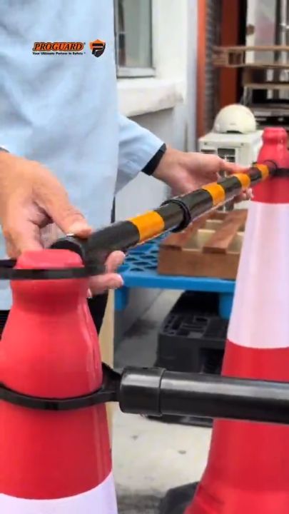 Proguard Retractable Safety Cone Bar Model TC-RSCB | Lazada