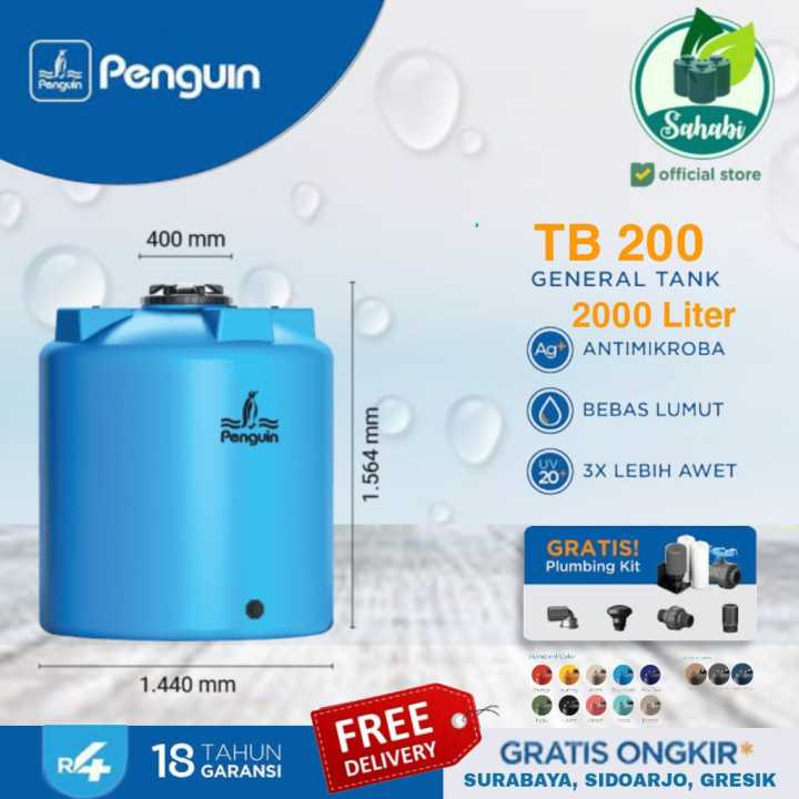 Tandon Air / Tangki Air / Toren Air PENGUIN/PINGUIN Rotamould 4 Ukuran ...