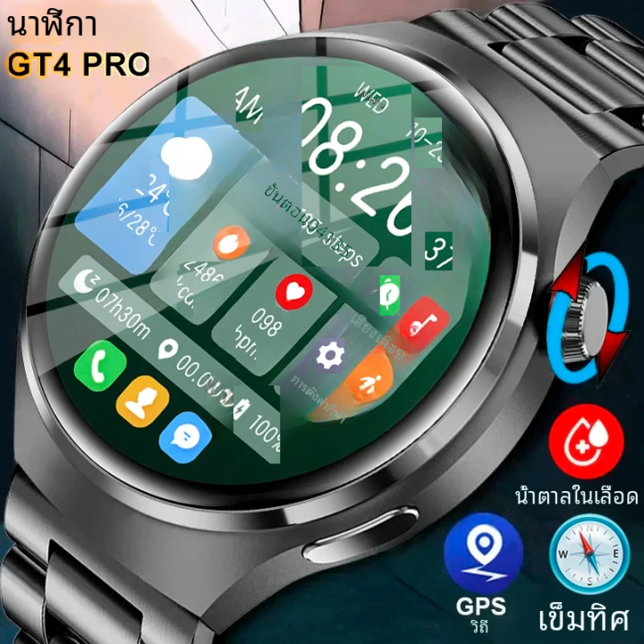 นาฬิกาอัจฉริยะสำหรับ Huawei GT4 Pro นาฬิกาผู้ชาย4 Pro AMOLED หน้าจอ HD ...