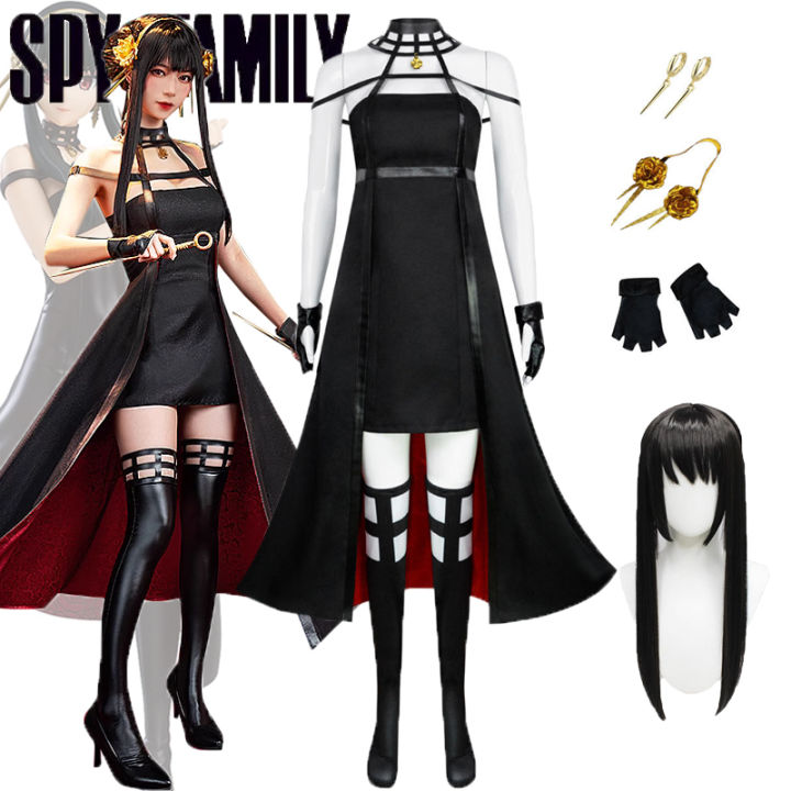 Anime Yor Forger Trang Phục Cosplay Cho Phụ Nữ Thorn Đầm Công Chúa Trang Phục Đồng Phục Killer