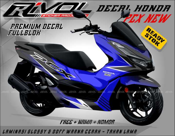 sticker variasi decal full bodu honda pcx 160 bisa pilih warna tambah ...