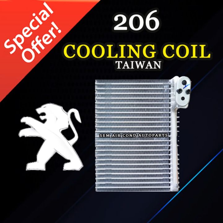 PEUGEOT 206 TAIWAN NEW COOLING COIL/ EVAPORATOR (CAR AIRCOND SYSTEM ...
