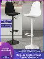 SHANNAIER | Height Adjustable High Back Bar Stool Chair | Lazada ...