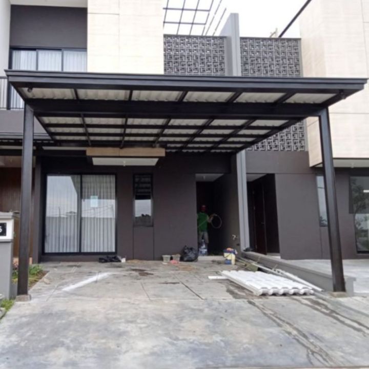 kanopi rangka baja ringan minimalis atap alderon RS | Lazada Indonesia