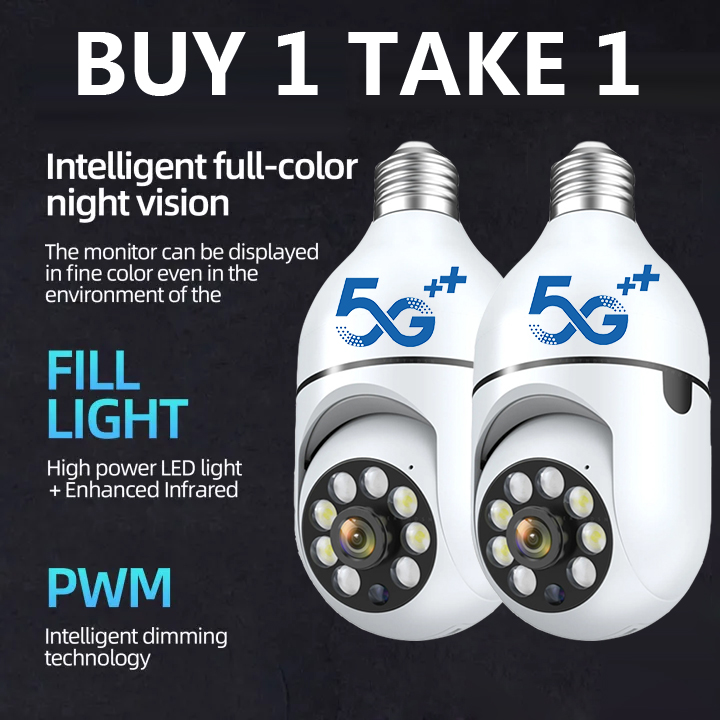 V380 Pro Bulb CCTV Camera Connect Cellphone CCTV Camera WIFI Connect ...
