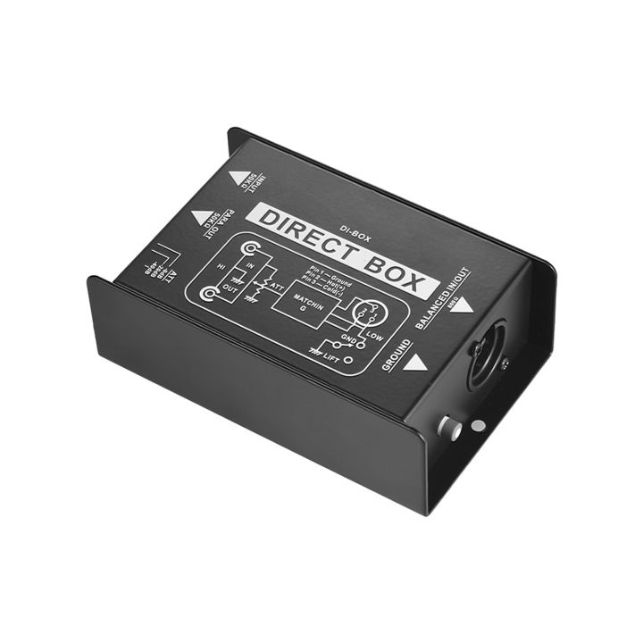 Professional Single Channel Passive DI-Box Direct Injection Audio Box ...