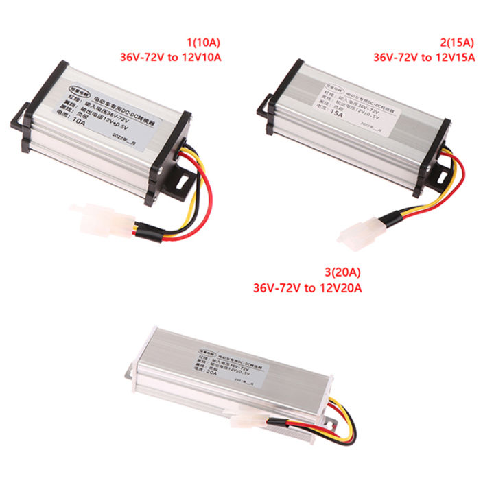 DC 36/48/60/72V To 12V 10A 15A 20A 180W Electric Vehicle DC Converter Electric Power Transformer ...