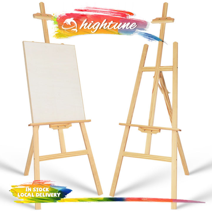 HIGHTUNE Art Easel Wooden Painting Display Stand 1.6meters Stand Pine ...
