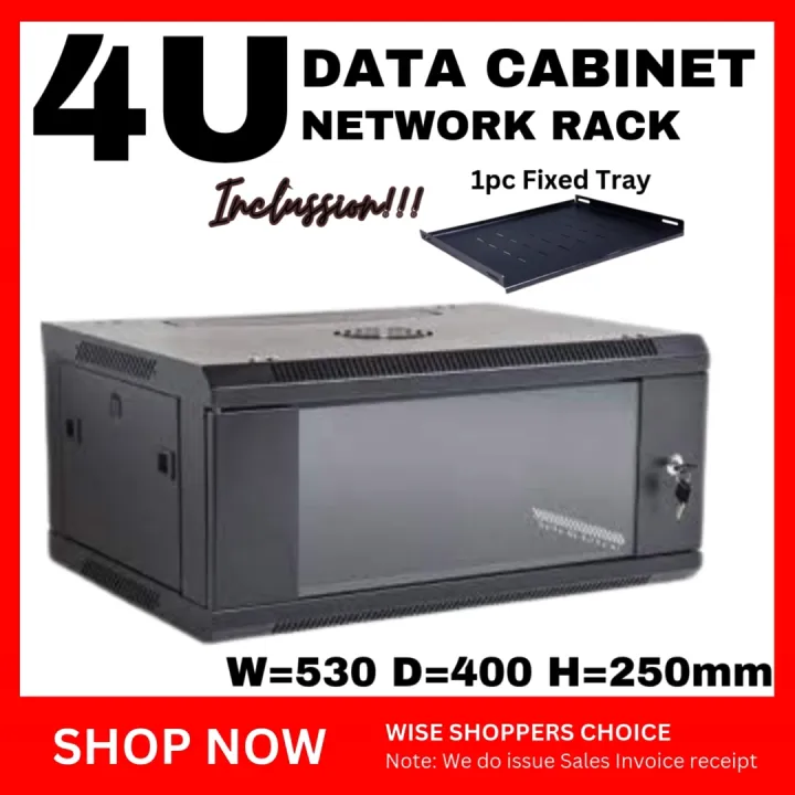 DATA CABINET 4U DATA RACK, SERVER RACK, DATA CABINET, WALLMOUNTED ...