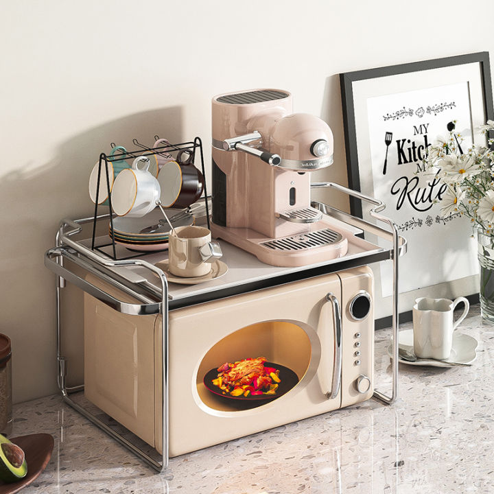 Kitchen Microwave Oven Rack Tabletop Stand Multi-layer Storage Shelf ...