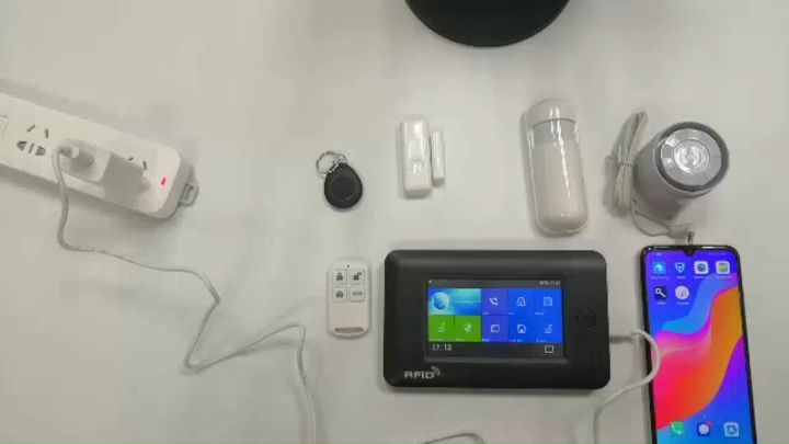 DAYTECH WIFI GSM Burglar Alarm System TUYA APP Support Alexa Control Sim Card Alarm System Full ...