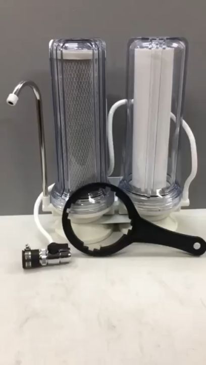 Double Stages Water Filter Domestic Indoor Filtration System with 10 ...