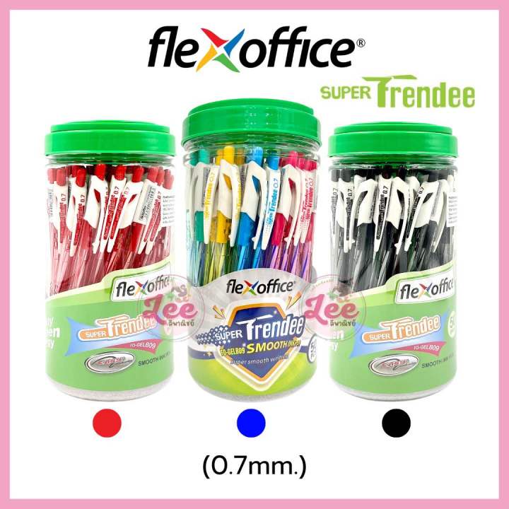 ปากกา Flex office 0.7มม. (50ด้าม) Super Trendee | Lazada.co.th