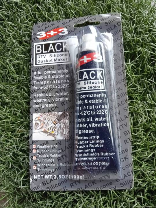 กาวทาปะเก็นทนความร้อนสูง BLACK RTV Silicone สำหรับรถยนต์ และมอเตอร์ไซค์ ...