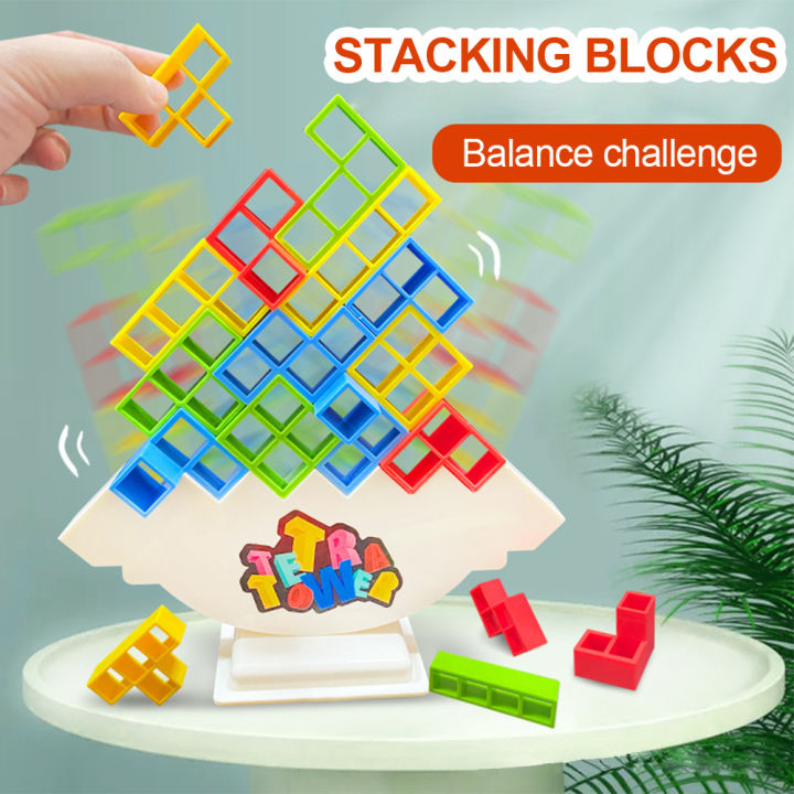 BETOP Tetra Tower Game Stacking Blocks Stack Building Blocks Balance ...