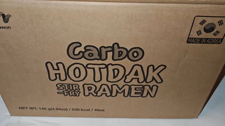 SAMYANG CARBO Hotdak Stir Fry Ramen – 5 Pack (140g) – Instant Noodles ...