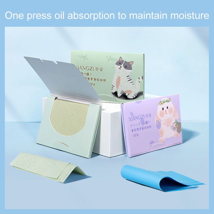 🔥Cozyrooms👍100Pcs Oil Absorbing Paper Surface Flax Green Tea Bamboo ...