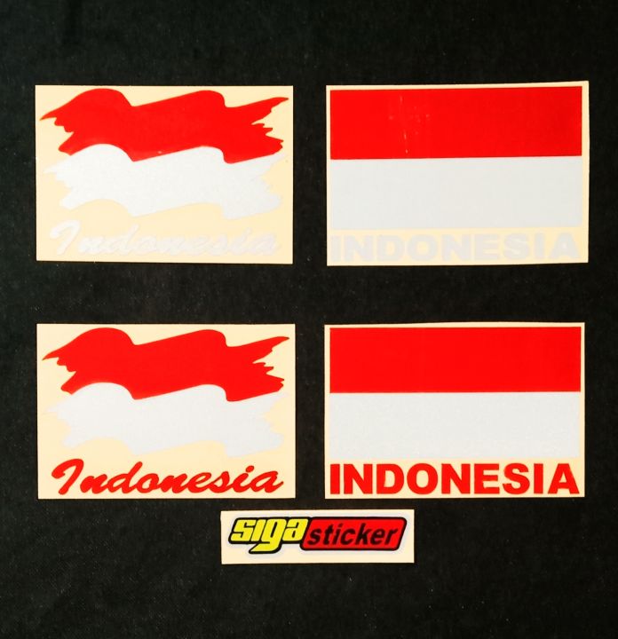 STIKER CUTTING BENDERA STICKER BENDERA INDONESIA | Lazada Indonesia