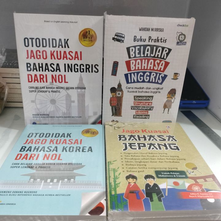 Paket 4 buku otodidak jago kuasai bahasa Inggris dari nol, praktis ...