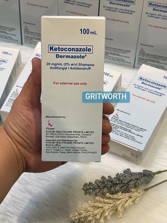 DERMAZOLE 100 ML Ketoconazole Shampoo Anti Dandruff Anti Fungal Shampoo ...