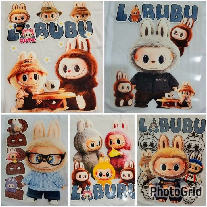 LABUBU SABLON SETRIKA 6X8 CM /SABLON DTF LABUBU/STIKER LABUBU | Lazada ...