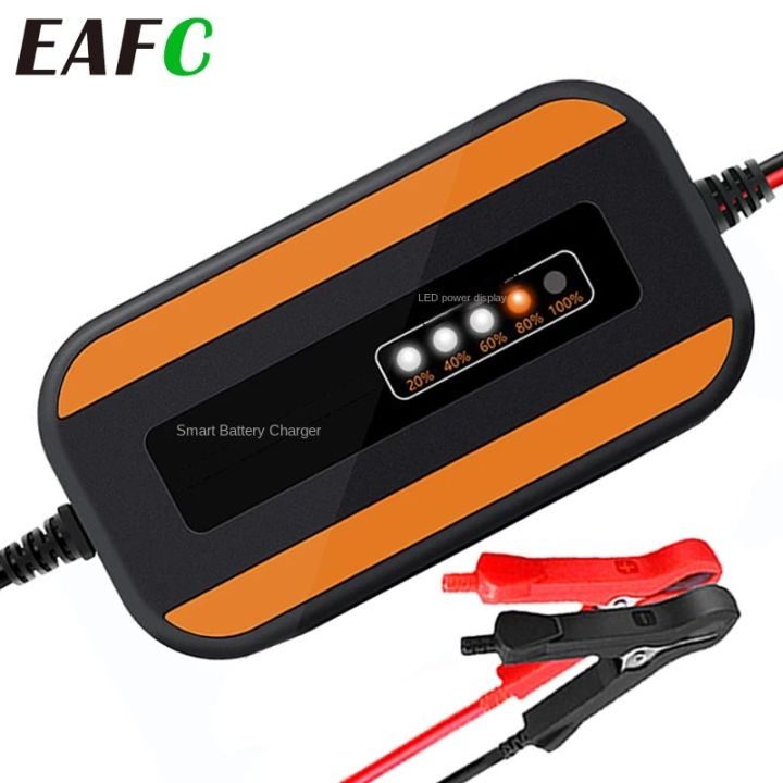 Car Battery Charger 12V 3A Automatic Smart Charger Battery Maintainer ...