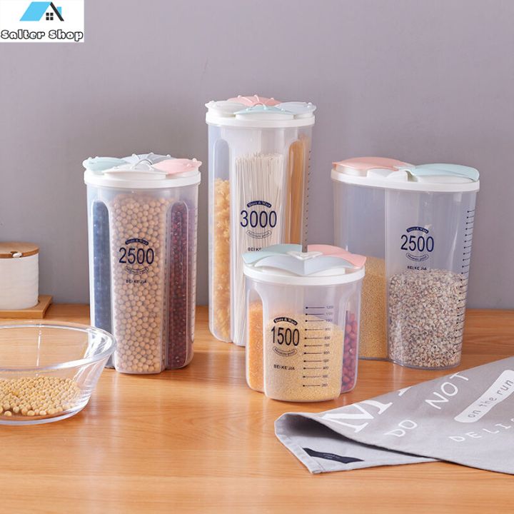 Multi-Grain Storage Box Kitchen Food Storage Tank Cereal Dispenser ...