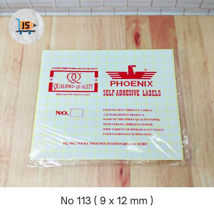 Stiker Label Phoenix No 113 / Label Undangan No 113 / Label Nama No 113 ...
