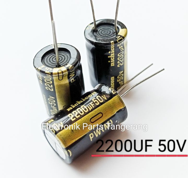 (1 Buah) KAPASITOR ELCO 2200UF 50V CAPACITOR ELCO 2200UF 50V KAPASITOR ...